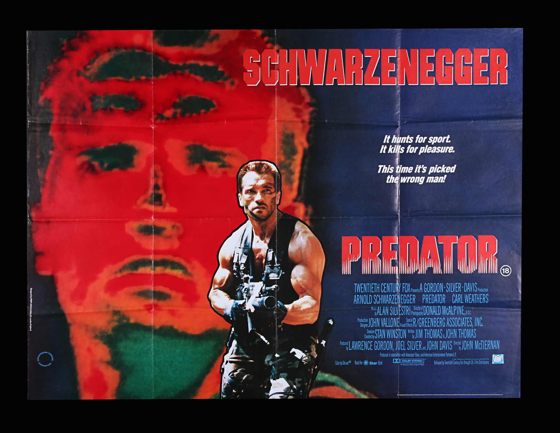 Lot #125 - PREDATOR (1987) - UK Quad, 1987