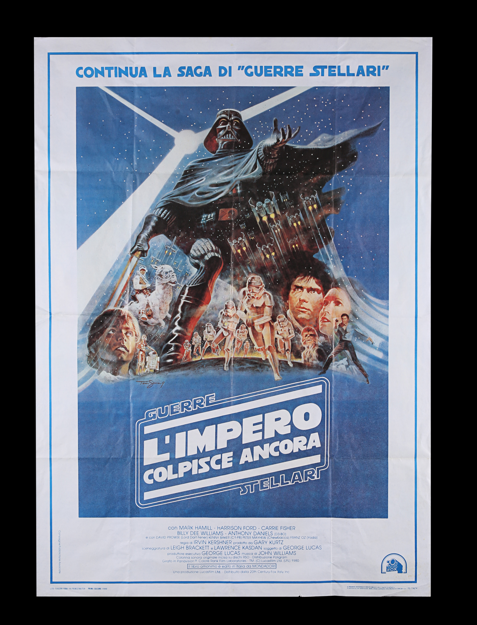 Lot #315 - STAR WARS: THE EMPIRE STRIKES BACK (1980) - Italian 2-Fogli ...