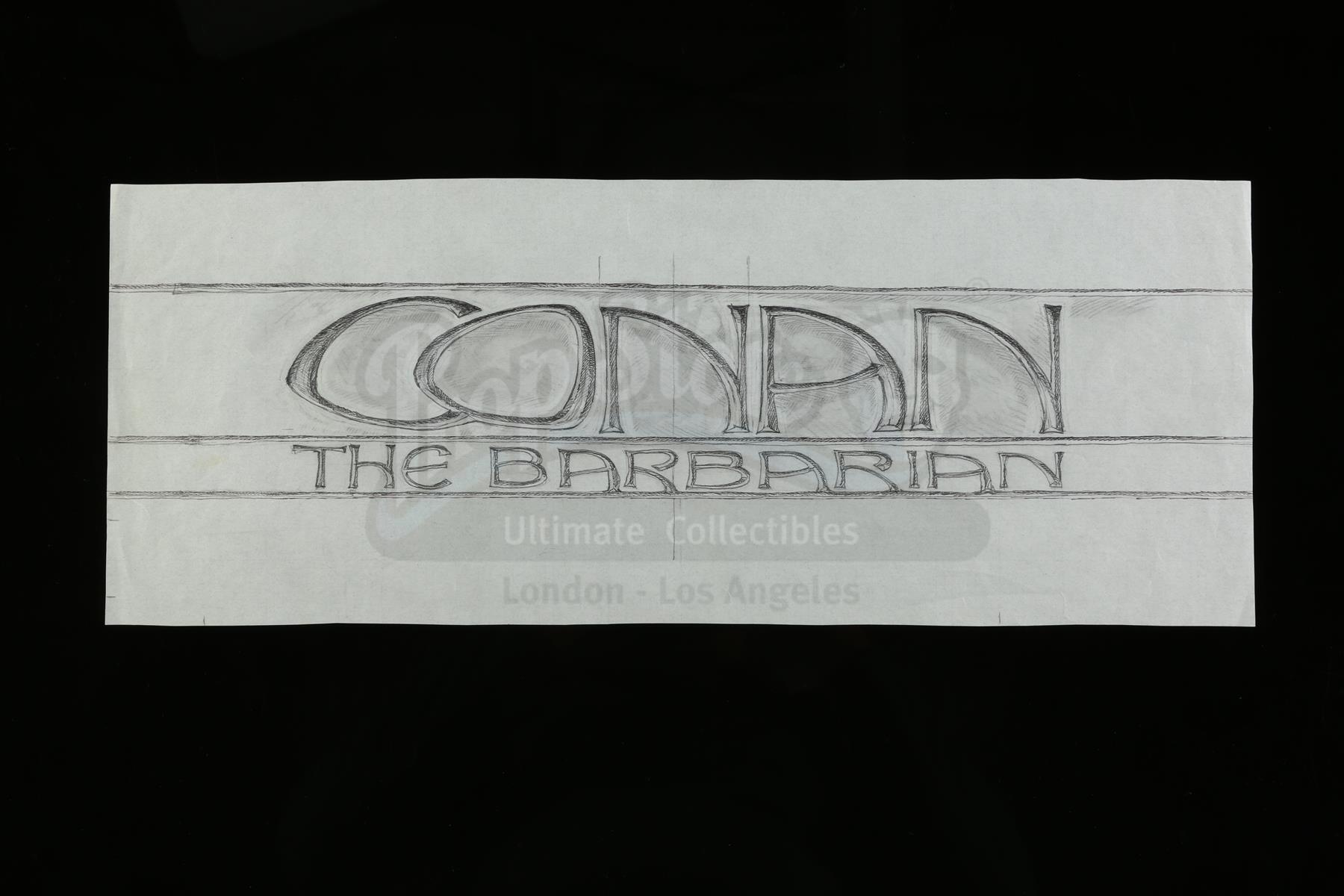 Lot #177 - CONAN THE BARBARIAN (1982) - Hand-Drawn Ron Cobb Conan the ...