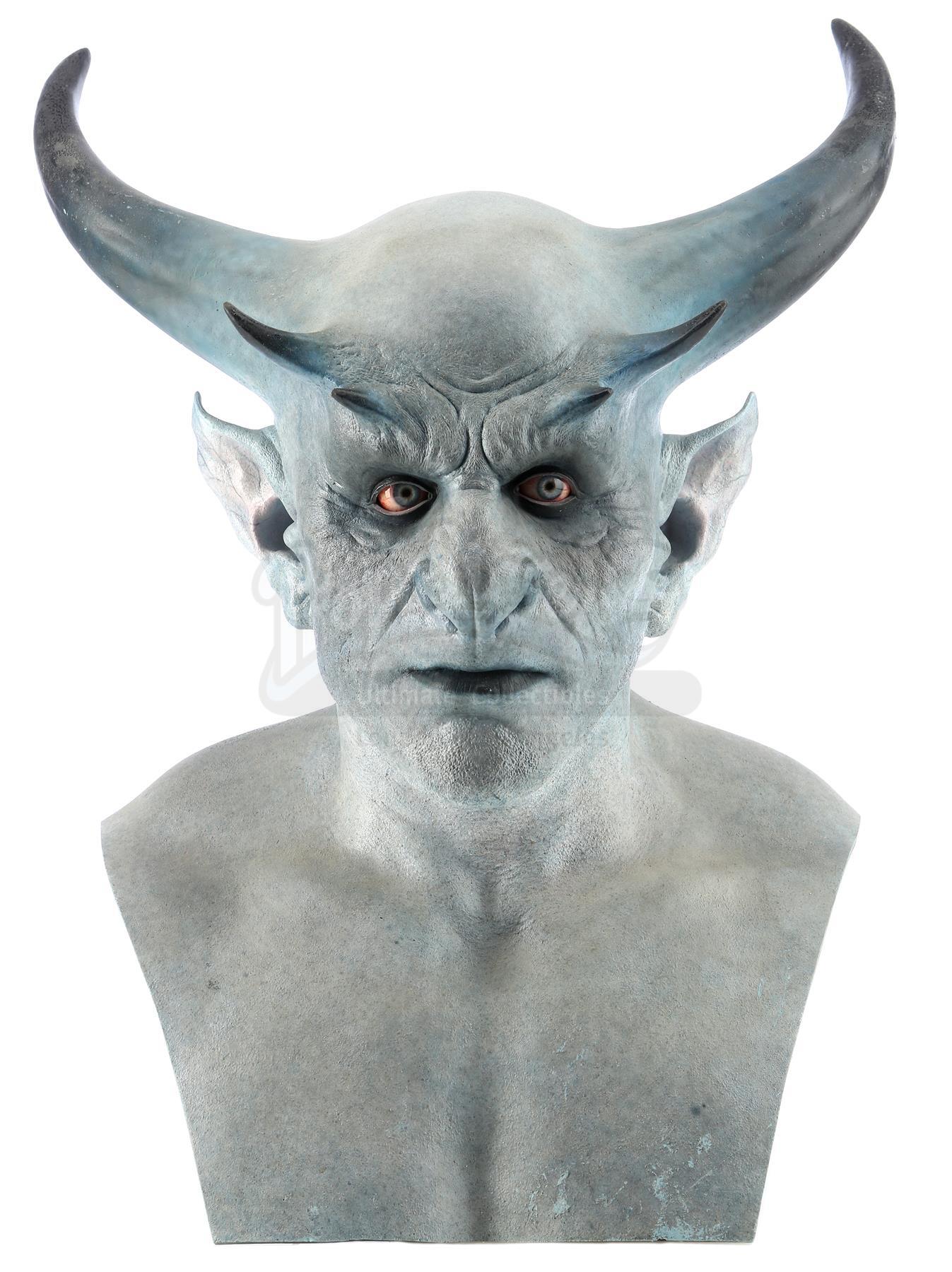 Lot #129 - BEDAZZLED (2000) - Blue Demon (Lou Ferrigno) Makeup Test Head