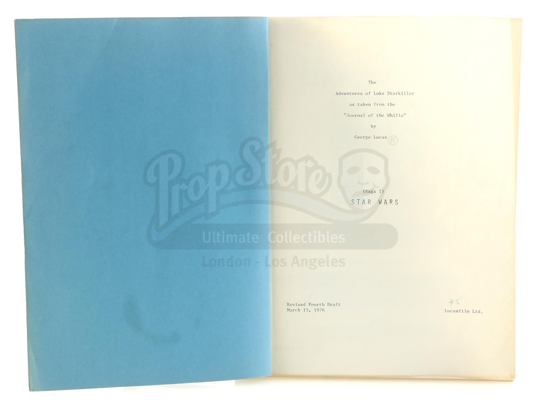 Lot #680 - STAR WARS: A NEW HOPE (1977) - Production-Used Revised ...