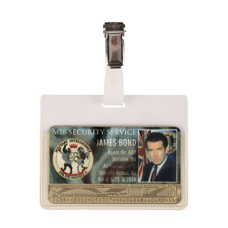 Lot 1070 - James Bonds (Pierce Brosnan) MI6 ID Card | JAMES BOND: THE ...