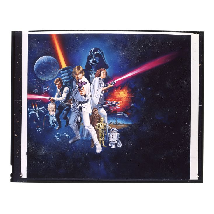 Lot #340 - STAR WARS: A NEW HOPE (1977) - UK Quad Style C Tom Chantrell ...