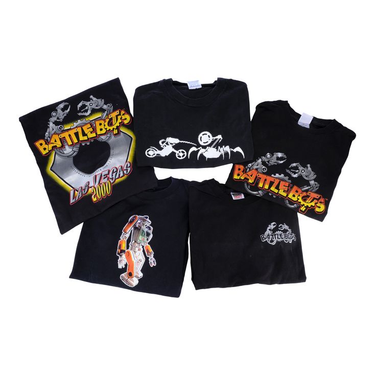 Lot 36 Collection of Grant Imaharas BattleBots Shirts | BATTLEBOTS ...