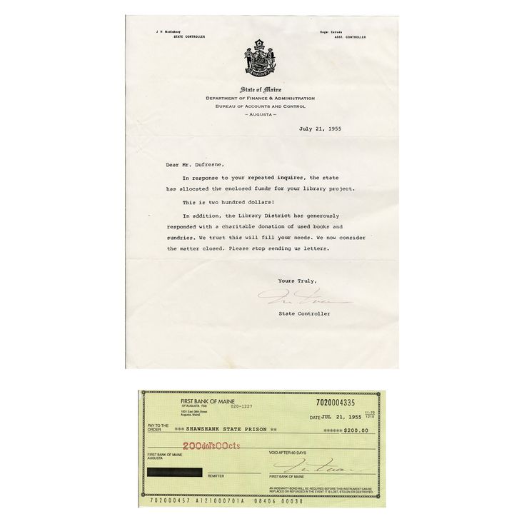 Lot #342 - THE SHAWSHANK REDEMPTION (1994) - Andy Dufresne's (Tim ...