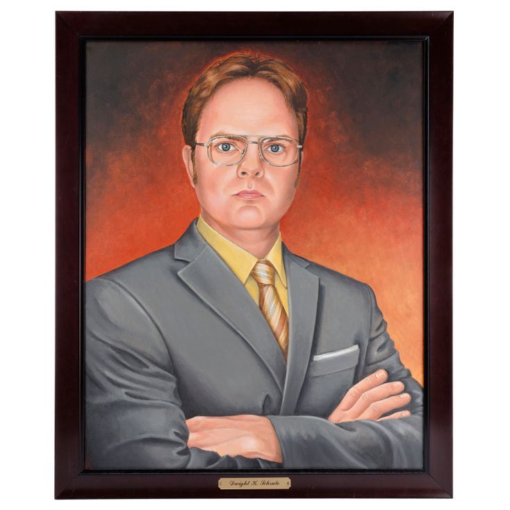 968. Hand-Painted Dwight Schrute (Rainn Wilson) Portrait ### THE OFFICE ...