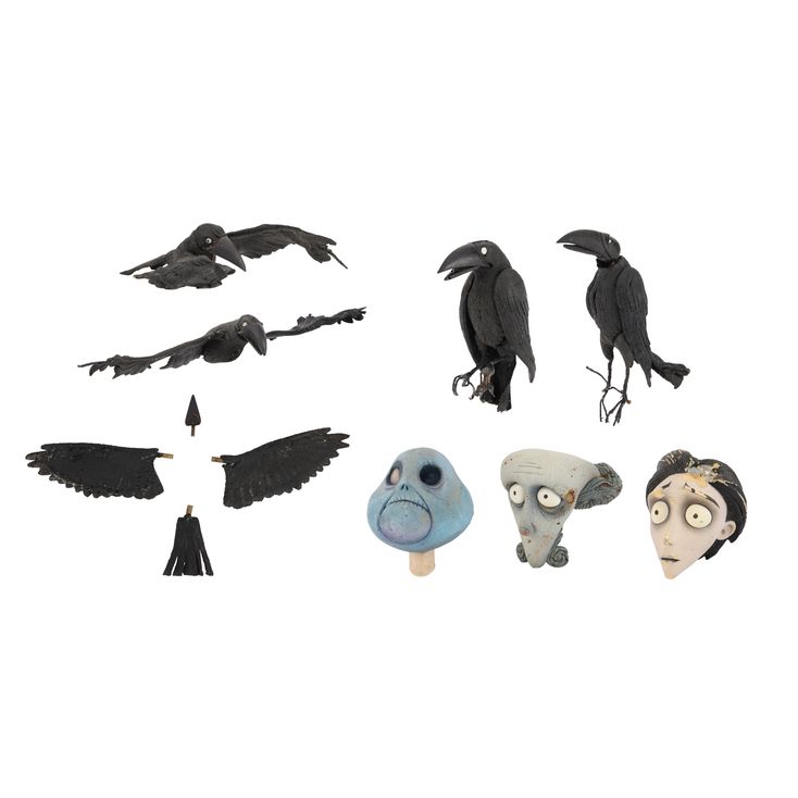 Lot # 1004: CORPSE BRIDE (2005) - Puppet Heads, Model Crows and Model ...