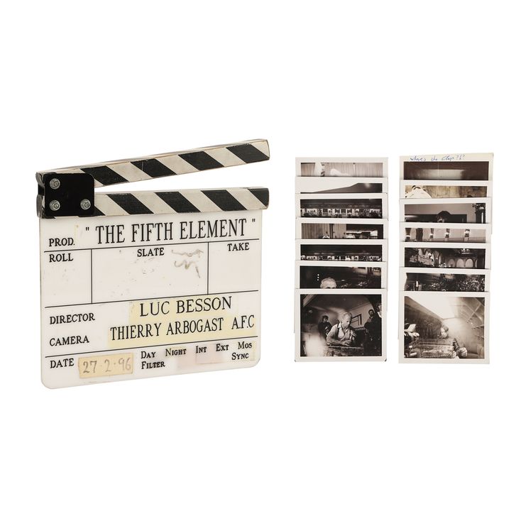 Lot 1115. Production Clapperboard and Photographs | FIFTH ELEMENT, THE ...