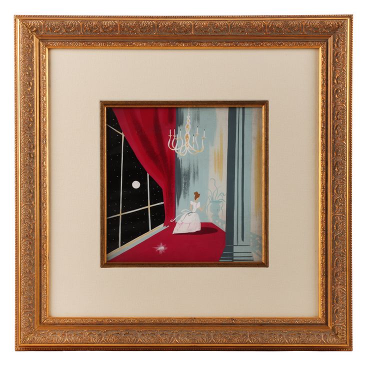 2093. Cinderella at the Palace Window - Original Concept Painting by ...