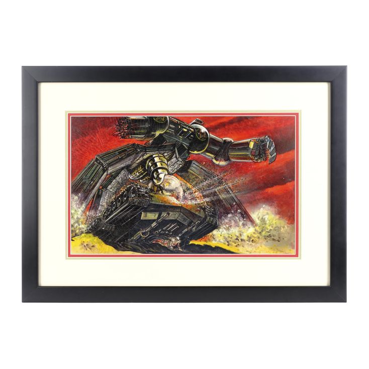 Lot 1147 - Framed Hand-Painted Nikita Knatz Robot Gladiator Concept ...