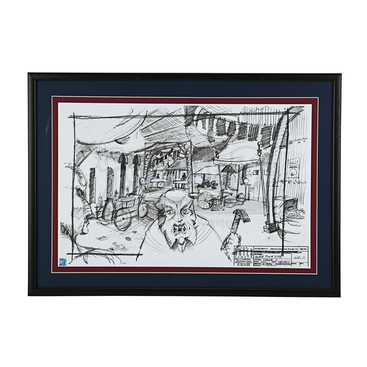 Original Production Storyboard - Alien Town | OUTER LIMITS, THE (1995)