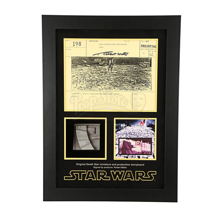 Original Death Star Miniature and Robert Watts Signed Production ...