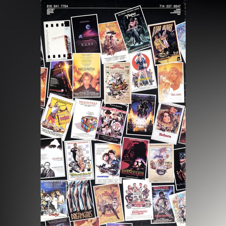 Lot #1298 - VARIOUS PRODUCTIONS - Promotional Poster Collage of Drew ...