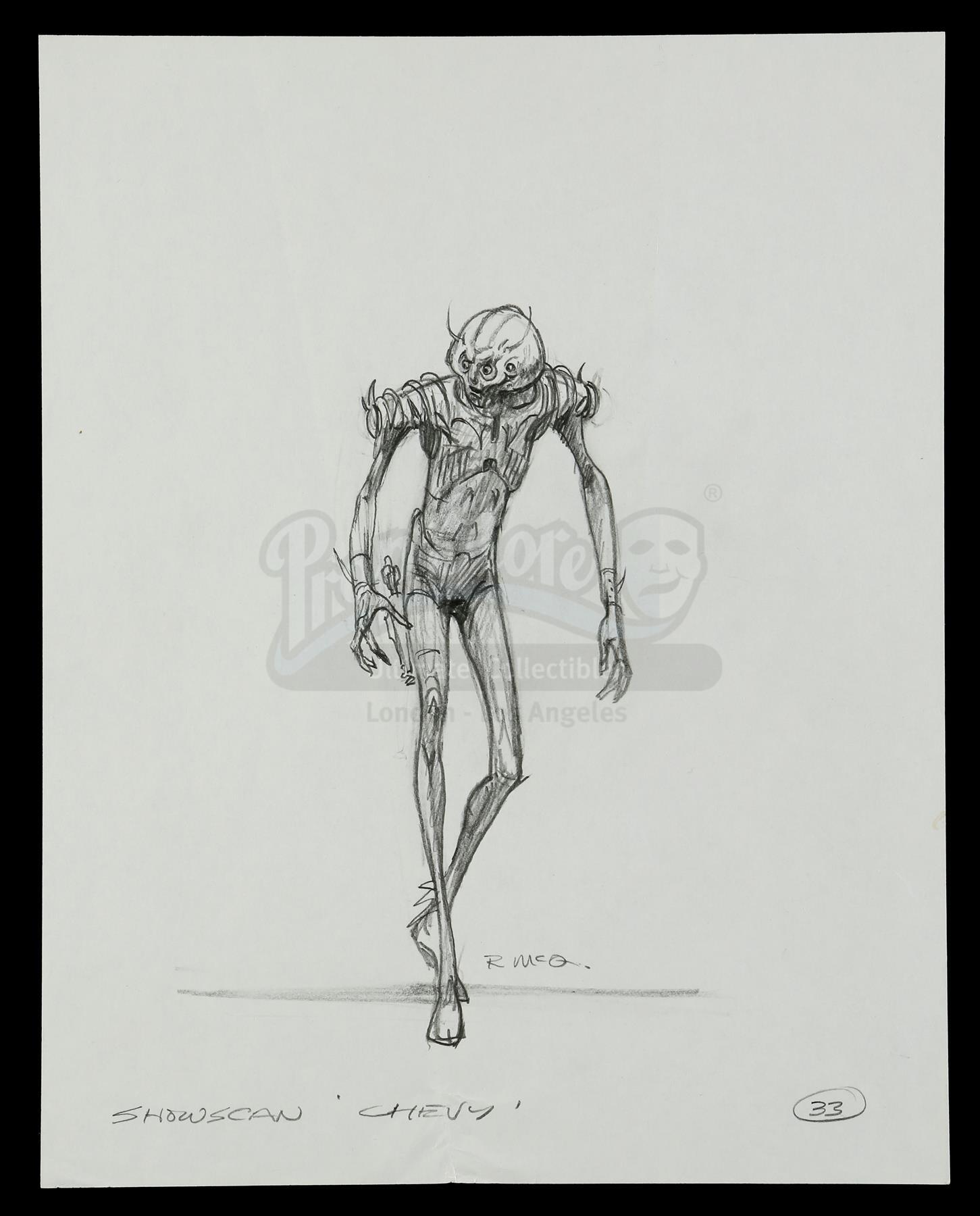 Lot #581 - SHOWSCAN (CHEVY COMMERCIAL, 1987) - Hand-Drawn Ralph ...
