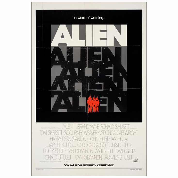 6: One Sheet (27 x 41 ); Advance; Very Fine Folded ### ALIEN (1978)