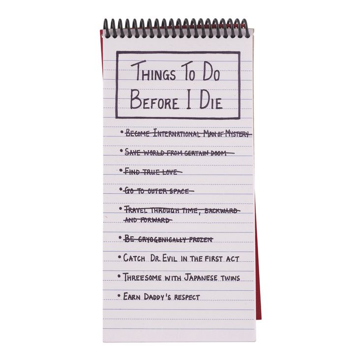 529A. Framed Austin Powers (Mike Myers) Things To Do Before I Die Notepad | AUSTIN POWERS IN ...
