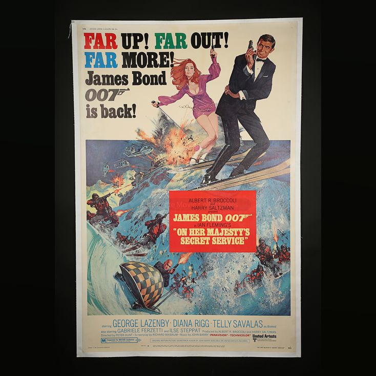 US 40x60 Poster (1970) | JAMES BOND: ON HER MAJESTY'S SECRET SERVICE (1969)