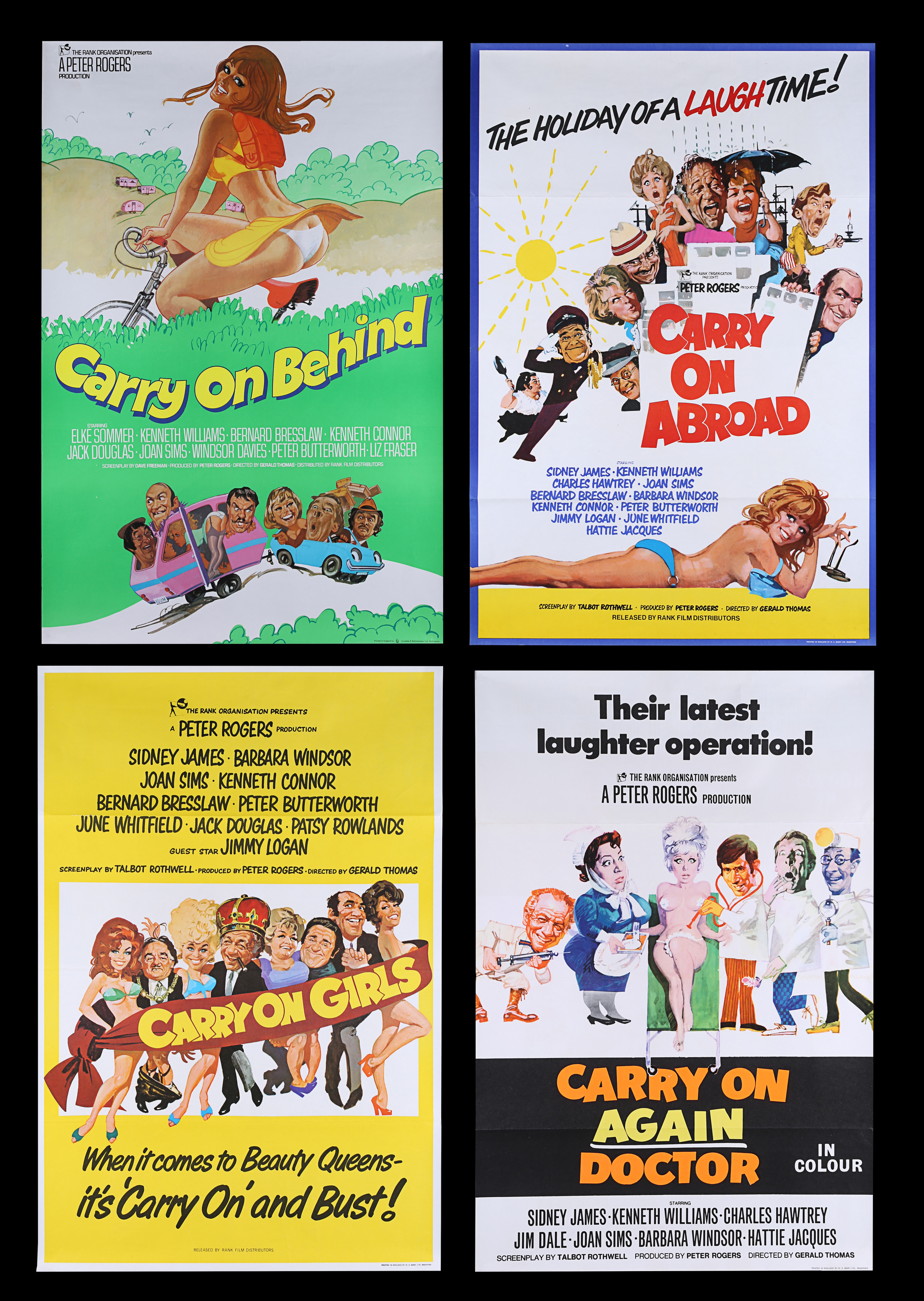 Lot #92 - CARRY ON AGAIN DOCTOR (1969), CARRY ON ABROAD (1972), CARRY ...