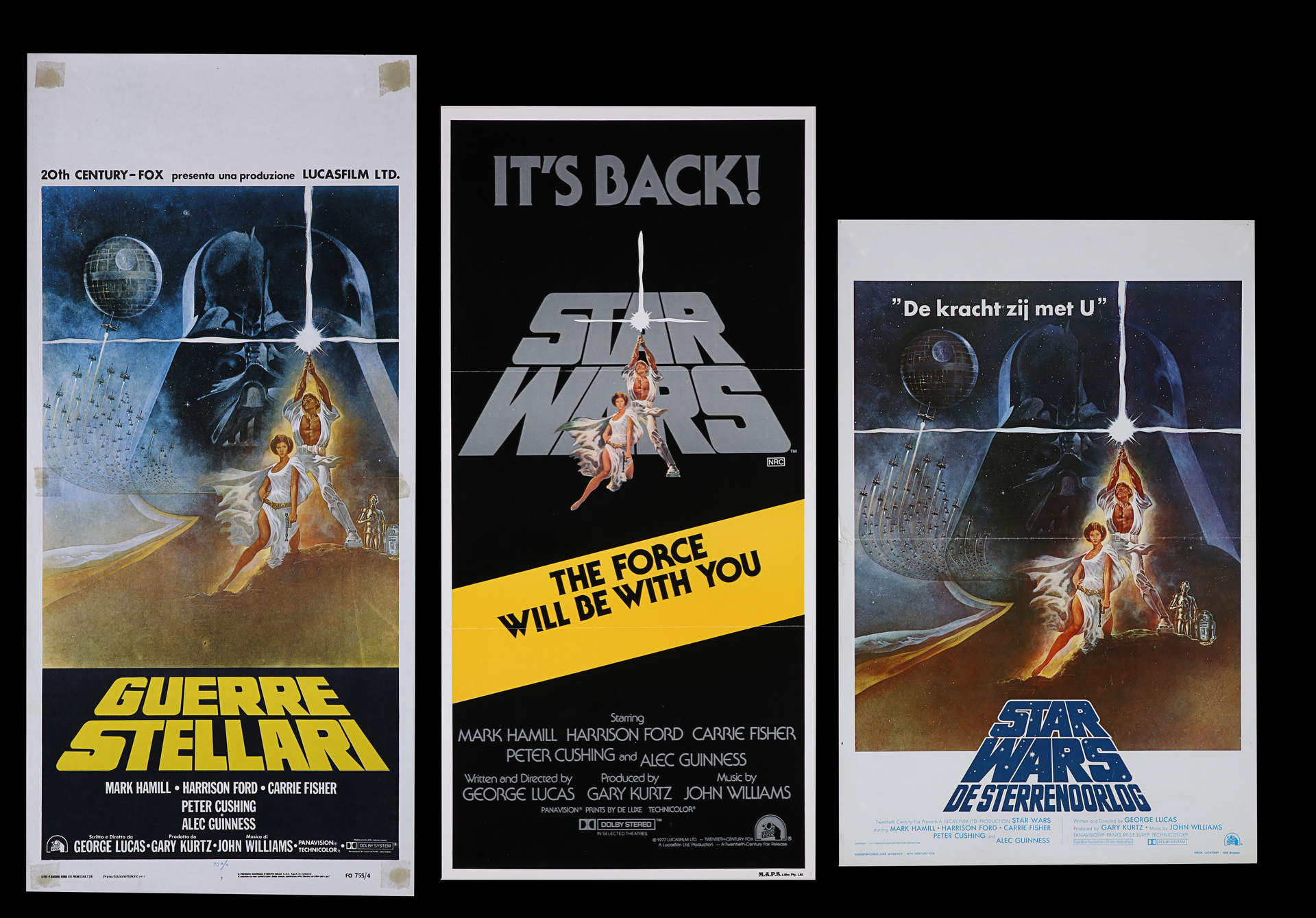 Lot #300 - STAR WARS: A NEW HOPE (1977) - Australian Daybill, Italian ...