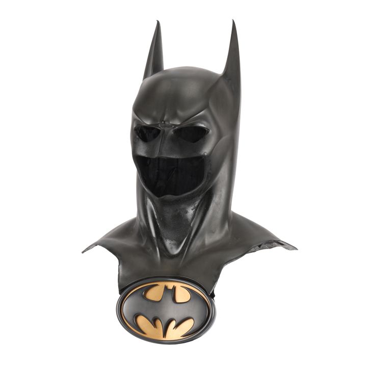 Lot # 41: BATMAN FOREVER (1995) - Batman's (Val Kilmer) Batsuit Cowl ...