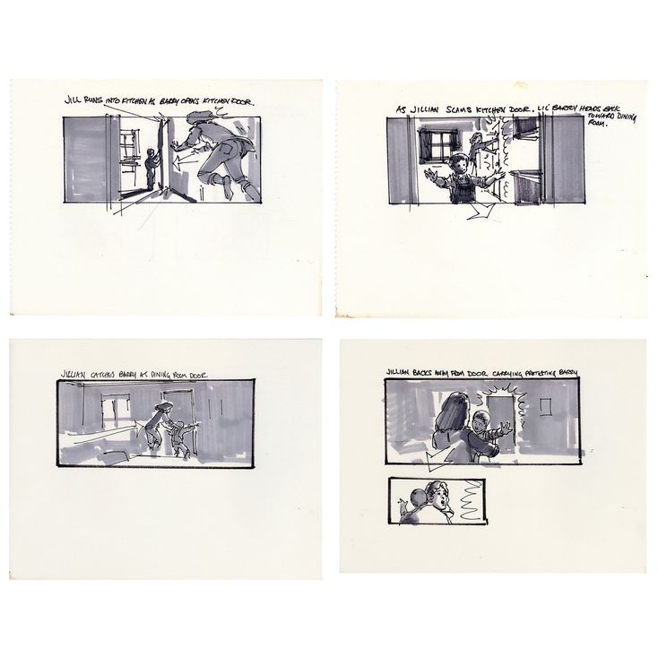 1361. Douglas Trumbull CollectionSet of Four Hand-Drawn George Jenson ...