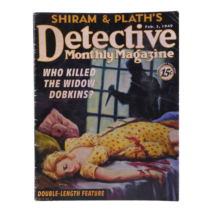 Screen-Matched Detective Monthly Magazine Who Killed The Widow Dobkins ...
