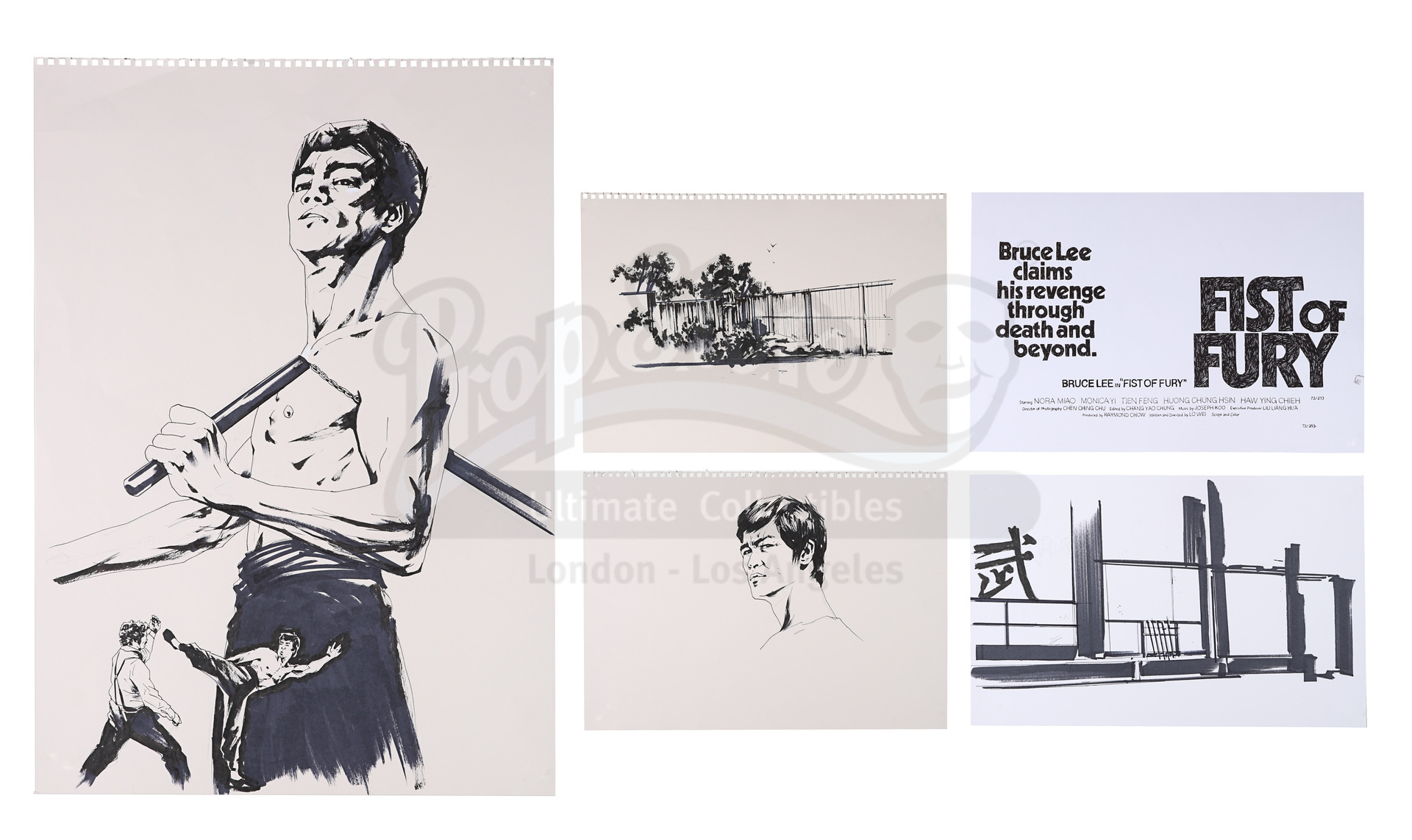 Lot #142 - BRUCE LEE: FIST OF FURY (1972) - Jock Hand-drawn Mondo ...