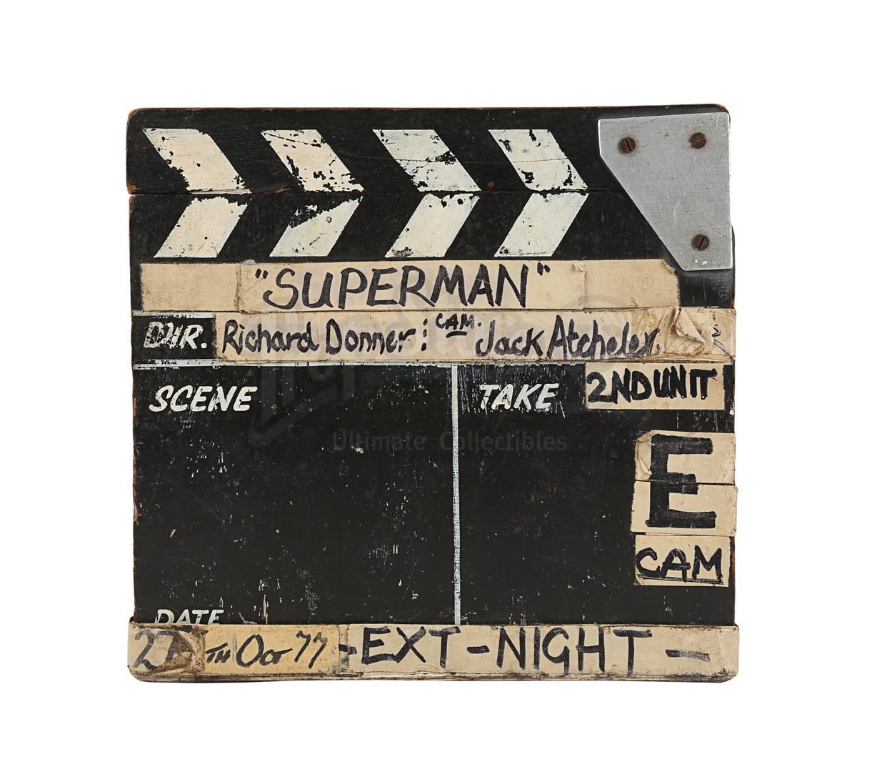 Lot #801 - SUPERMAN (1978) - Second Unit Production Clapperboard