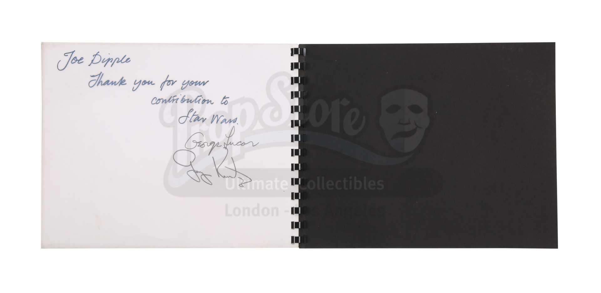 Lot #706 - STAR WARS: A NEW HOPE (1977) - Autographed Crew Photo Book ...