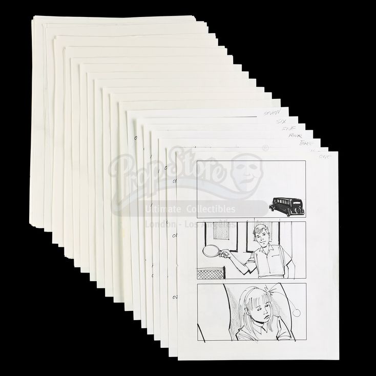 Hand-Drawn Storyboard Set - Pevensie Children Play with Suit of Armor ...