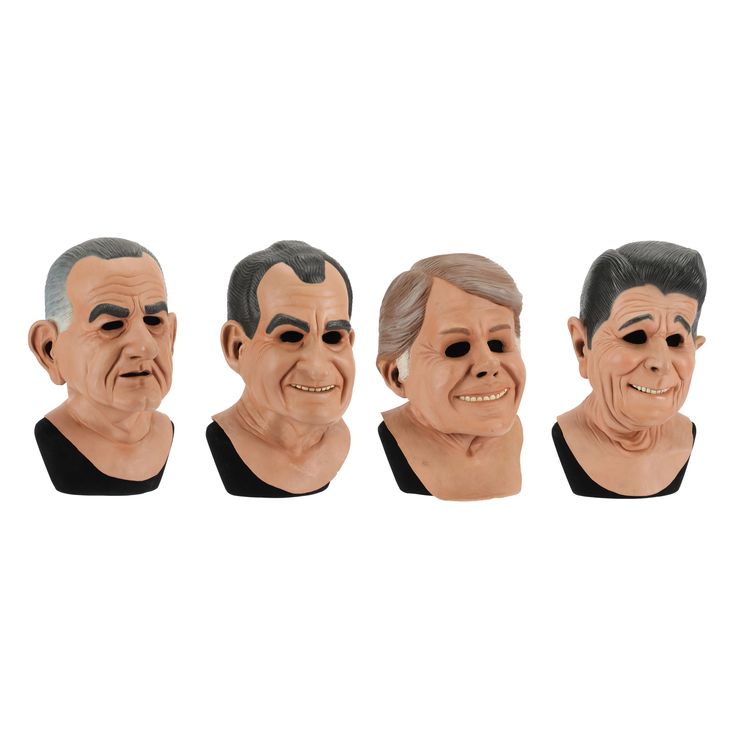 Lot # 314: POINT BREAK (1991) - Ex-Presidents Reference Copy Masks