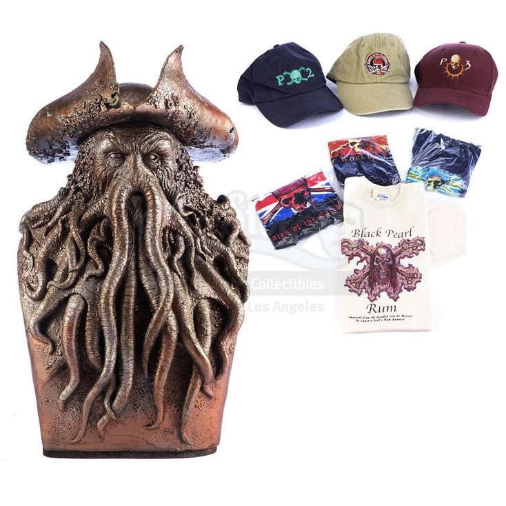 Davy Jones Digital Animation Reference Bust and Production Ephemera ...