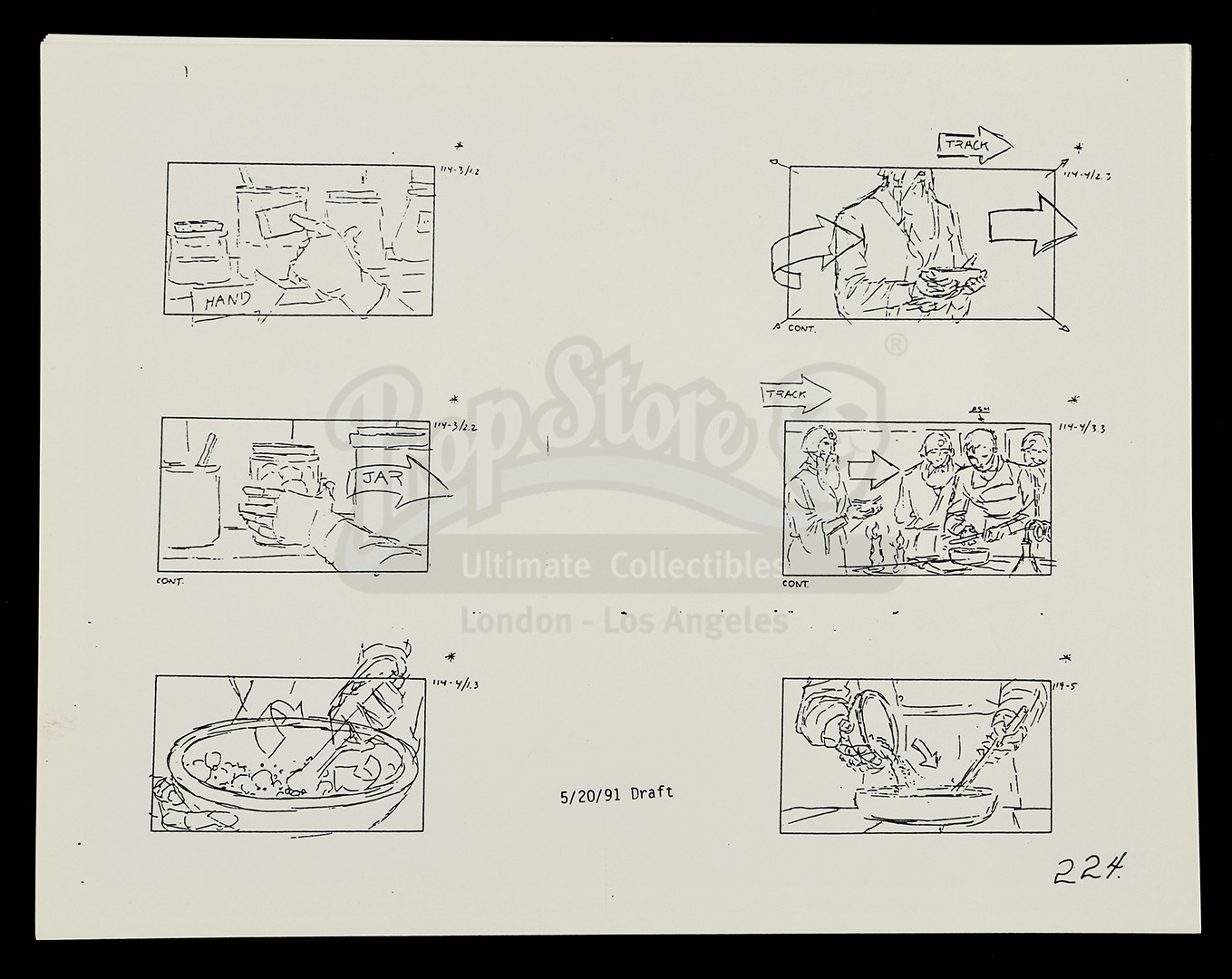Storyboard Copies - Ash and Soldiers Arm Themselves | Prop Store ...
