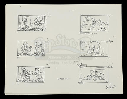 Storyboard Copies - Ash and Soldiers Arm Themselves | Prop Store ...