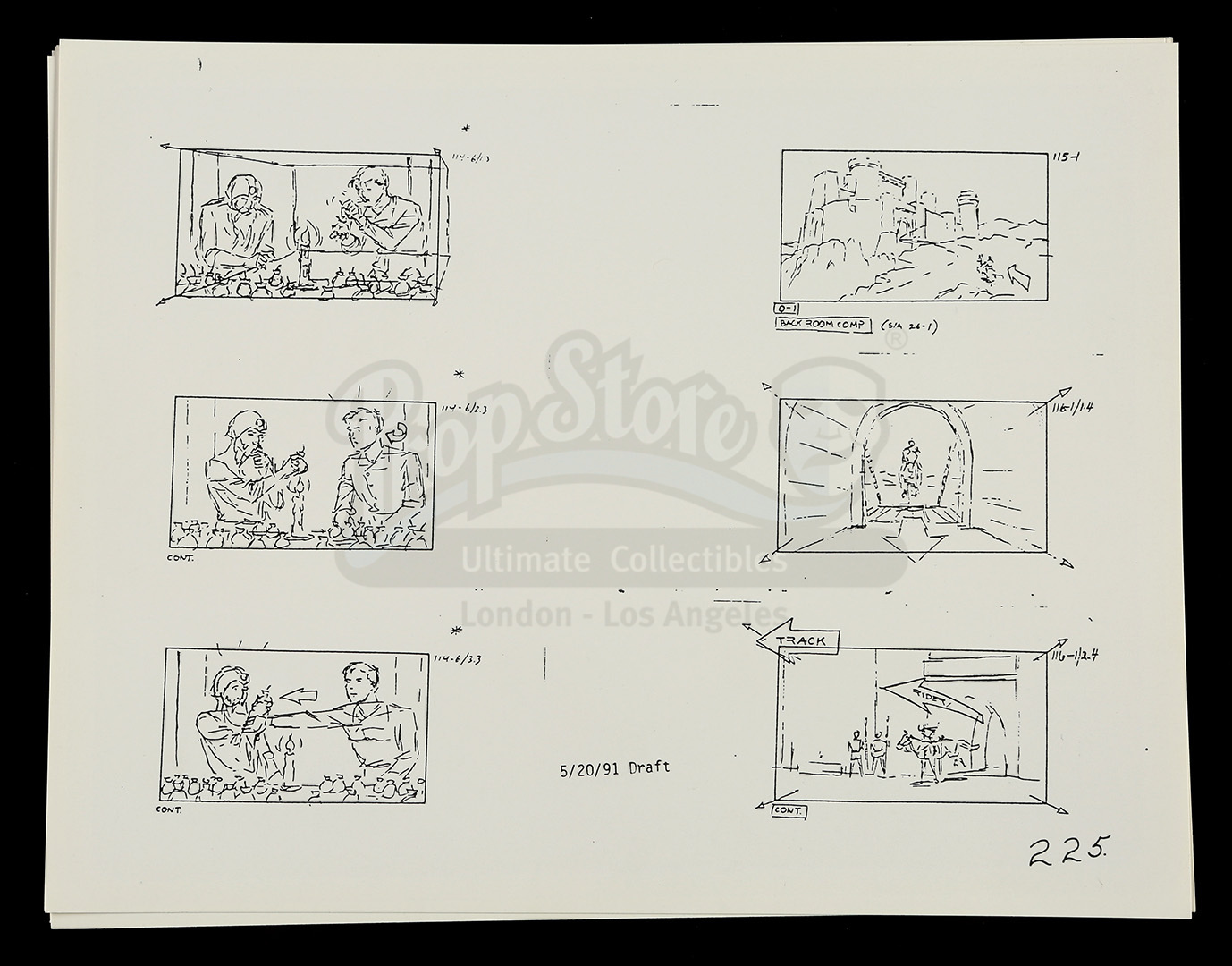 Storyboard Copies - Ash and Soldiers Arm Themselves | Prop Store ...