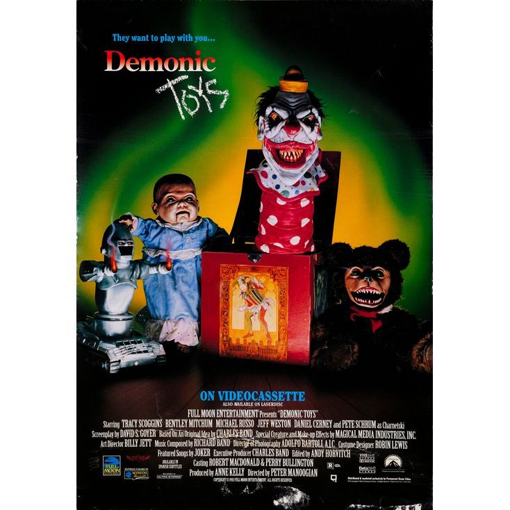 VHS Release One Sheet | DEMONIC TOYS (1992 - FULL MOON)