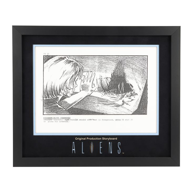 Original Production Storyboard - Newts View Through Window | ALIENS (1986)