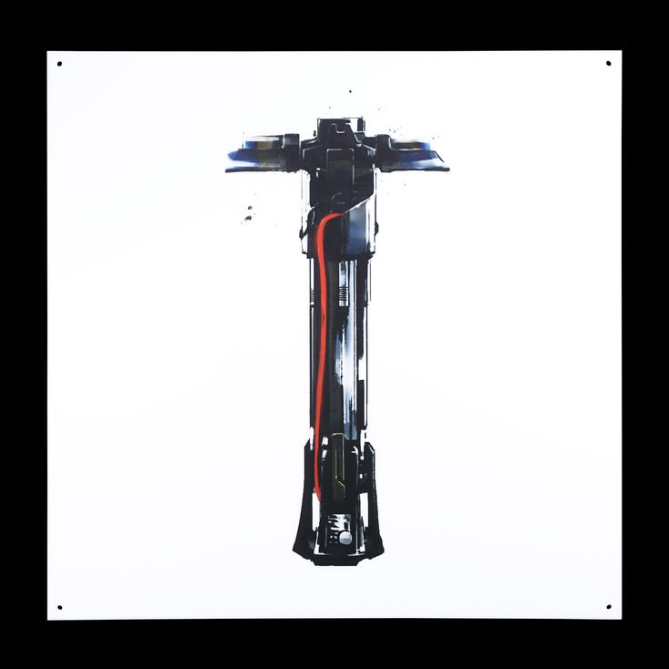 Harrods Star Wars Gallery Kylo Ren Lightsaber Acrylic Screen Print ...