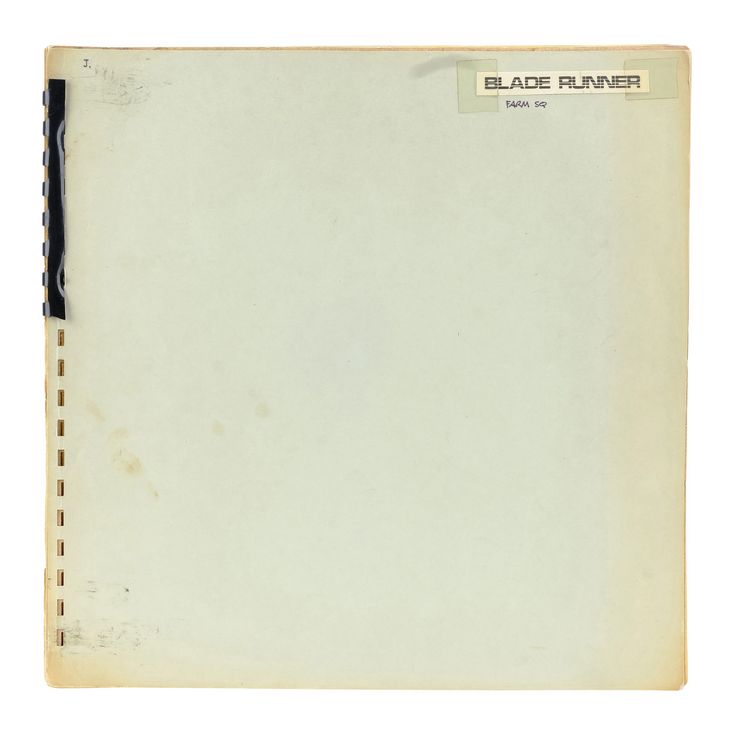 Lot #956: BLADE RUNNER (1982) - Farm SQ Printed Storyboard Booklet
