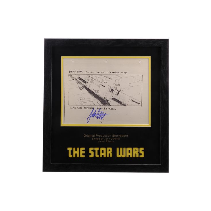 John Dysktra Signed Early Production Storyboard - Long Shot Overhead ...
