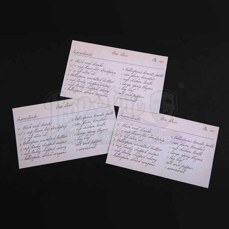 Hannibal Lecters (Mads Mikkelsen) Osso Buco Recipe Cards | HANNIBAL ...