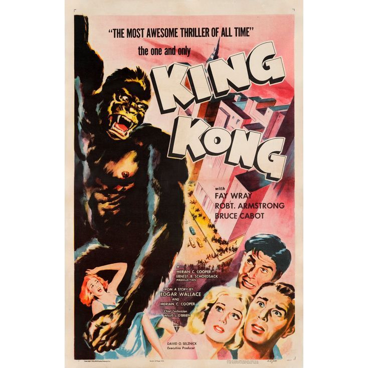 244. KING KONG - One Sheet One Sheet (27 x 41) Style A Fine on Linen ...