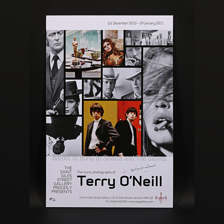 Lot #366 - TERRY O'NEILL EXHIBITION - Terry O'Neill Signed Limited ...