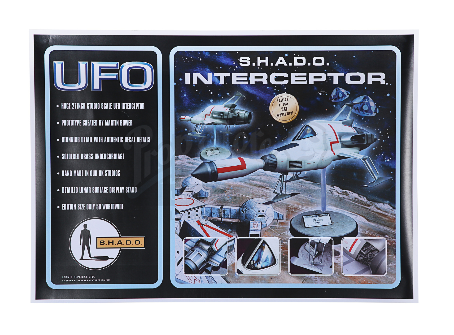 Limited Edition Replica SHADO Interceptor UFO Saucer | Prop Store ...