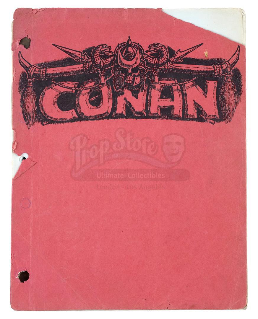 Lot # 581: CONAN THE BARBARIAN (1982) - Ron Cobb's Annotated Script