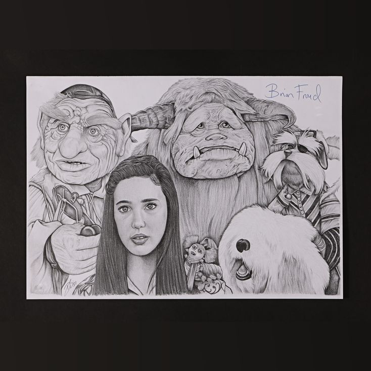 232. Brian Froud Autographed Original Pencil Drawing by David Steele ...