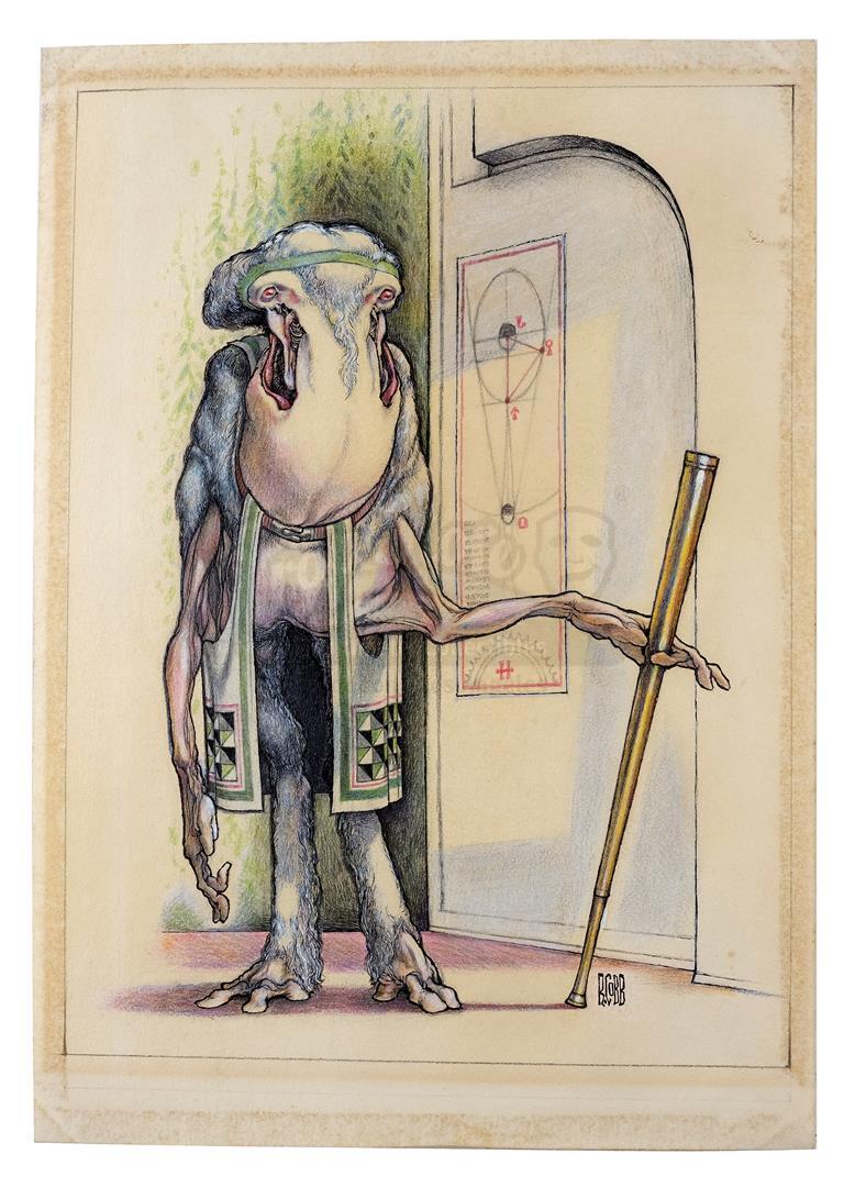 Lot # 281: STAR WARS - EP IV - A NEW HOPE (1977) - Hand-Drawn Ron Cobb ...