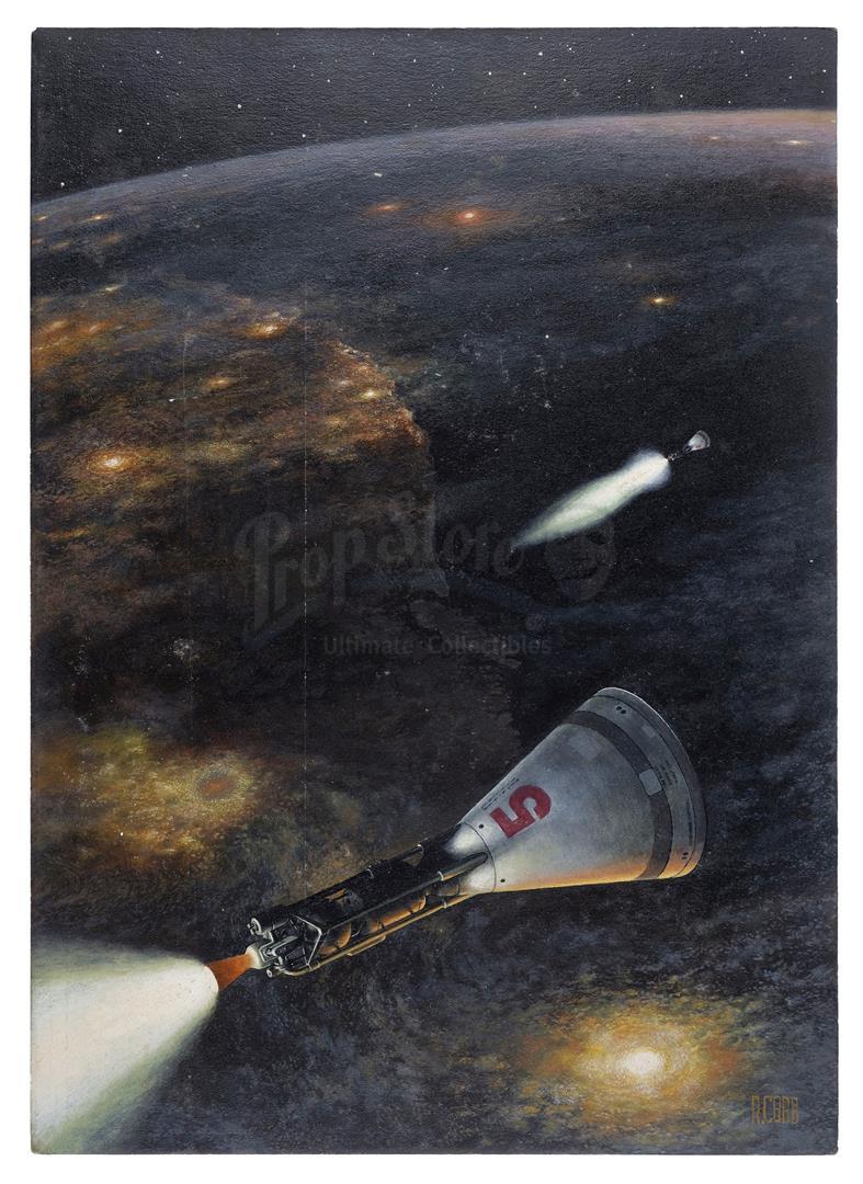 Lot # 1004: RON COBB ARTWORK - Hand-Painted Ron Cobb Space Capsules ...