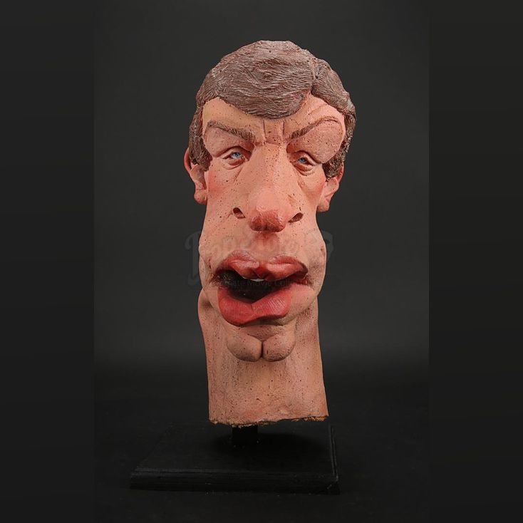 Lot 21 - Steve Davis Puppet Head | SPITTING IMAGE (1984-1996)