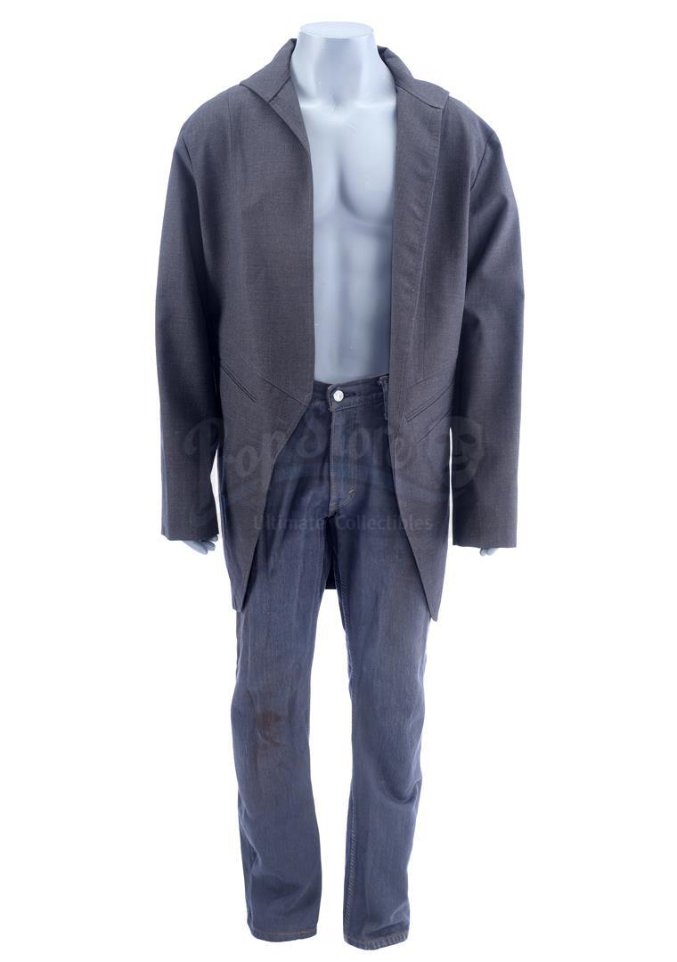 Lot # 835: LOOPER (2012) - Old Joe's (Bruce Willis) Gray Jacket and Pants